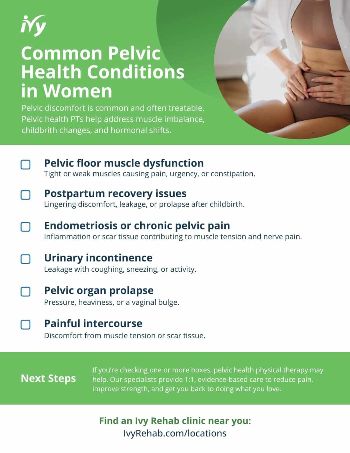 Women’s Pelvic Health: How PT Relieves Pain | Ivy Rehab
