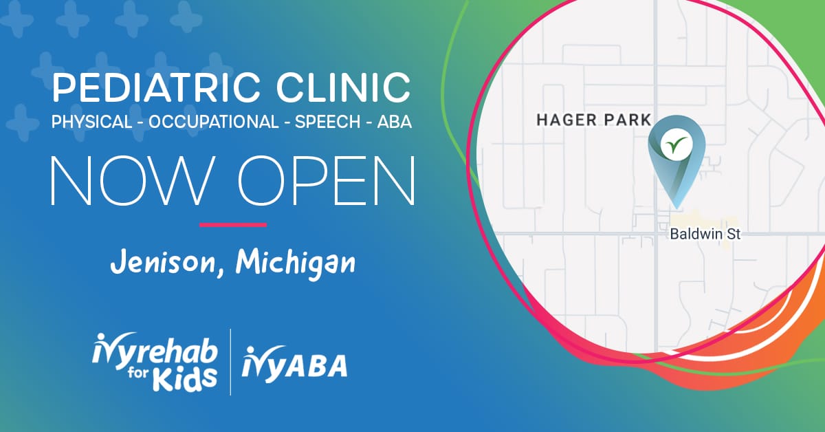 Ivy Rehab for Kids and Ivy ABA are Now Serving Jenison, MI | Ivy Rehab